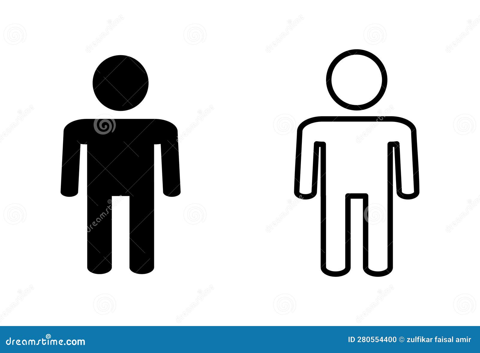 Man Icon . Male Icon Vector. Human Symbol Stock Vector - Illustration ...