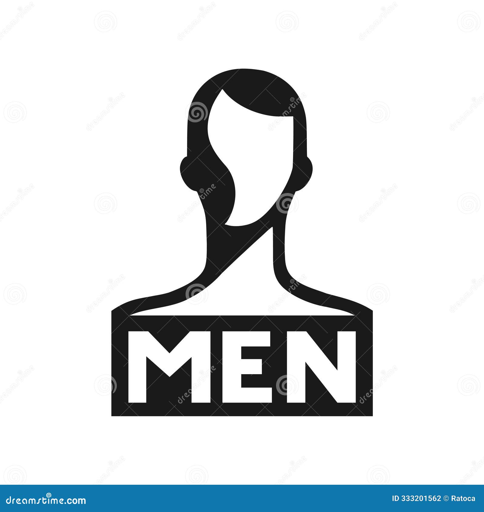 Man icon with men message stock vector. Illustration of icon - 333201562