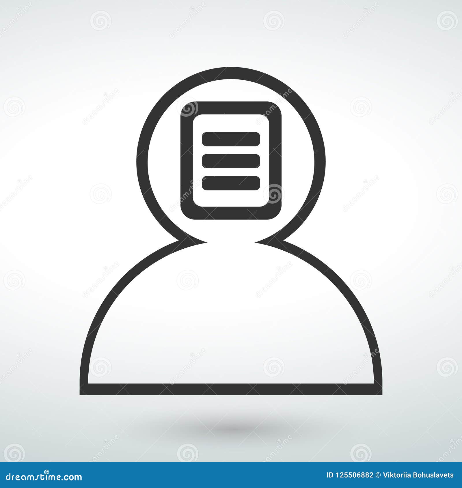 Man Icon User on a White Backround Stock Illustration - Illustration of ...