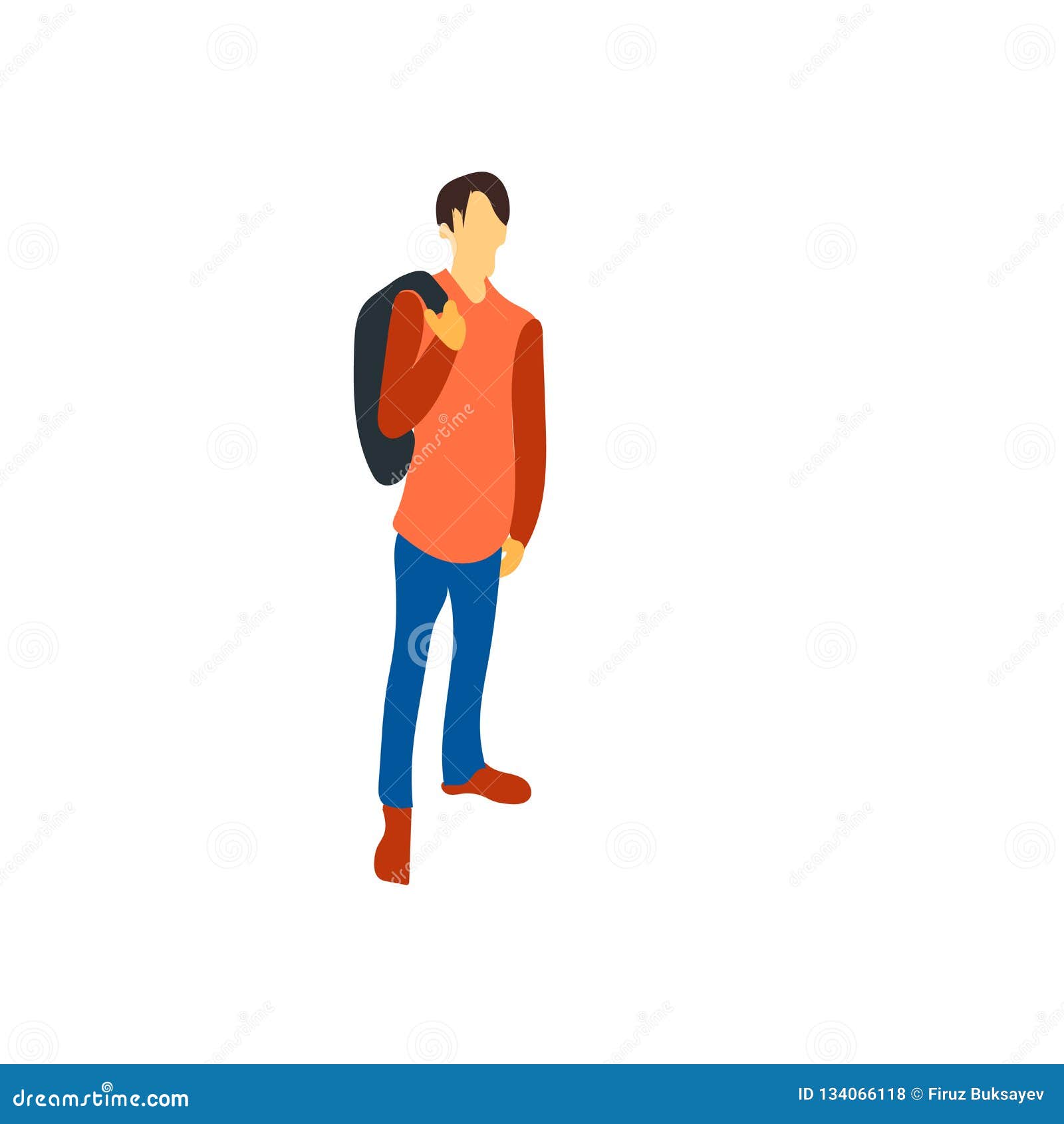 Man Icon Vector Isolated on White Background, Man Sign Stock Vector ...