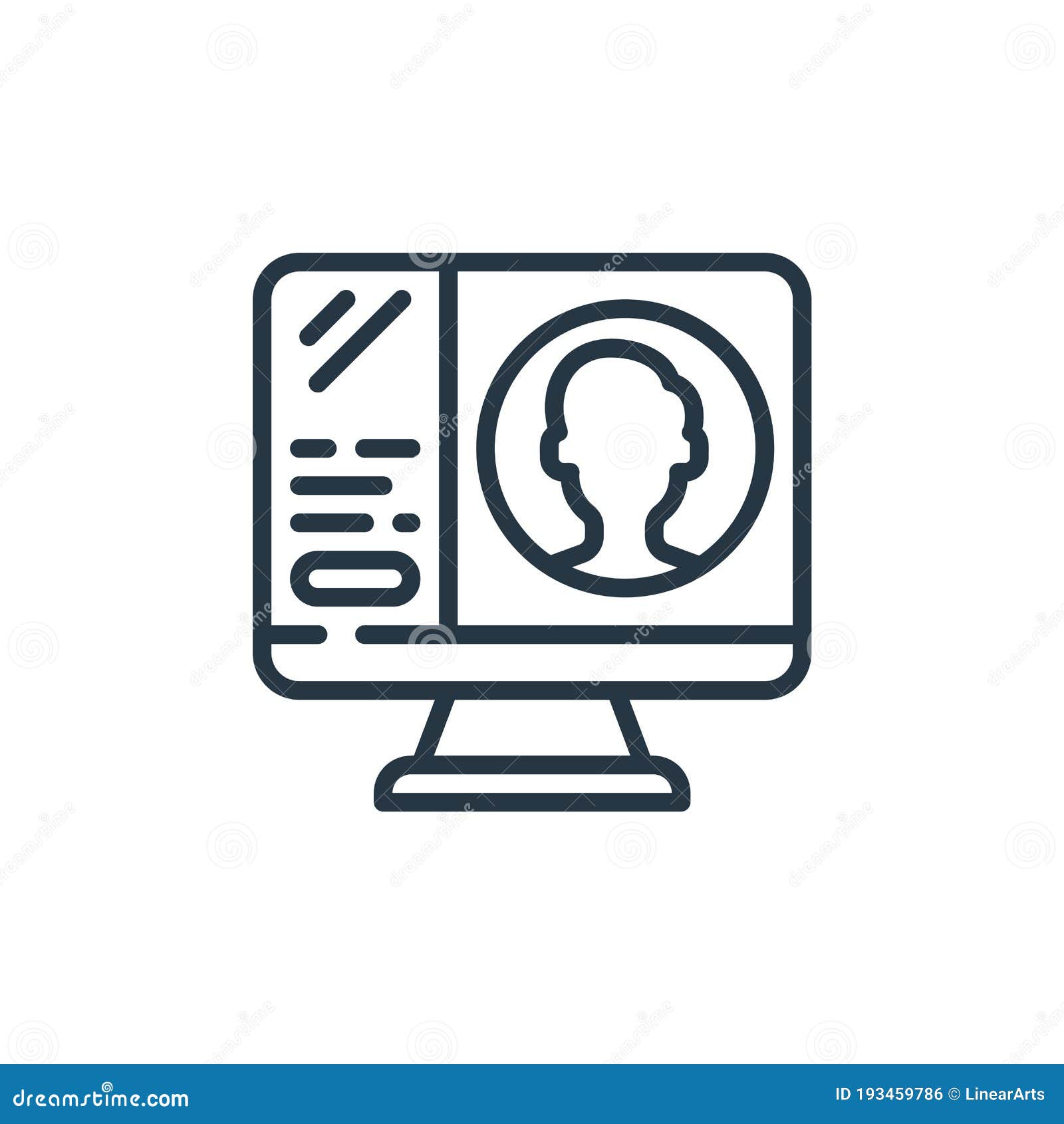 Man Icon Vector from Users Concept. Thin Line Illustration of Man ...