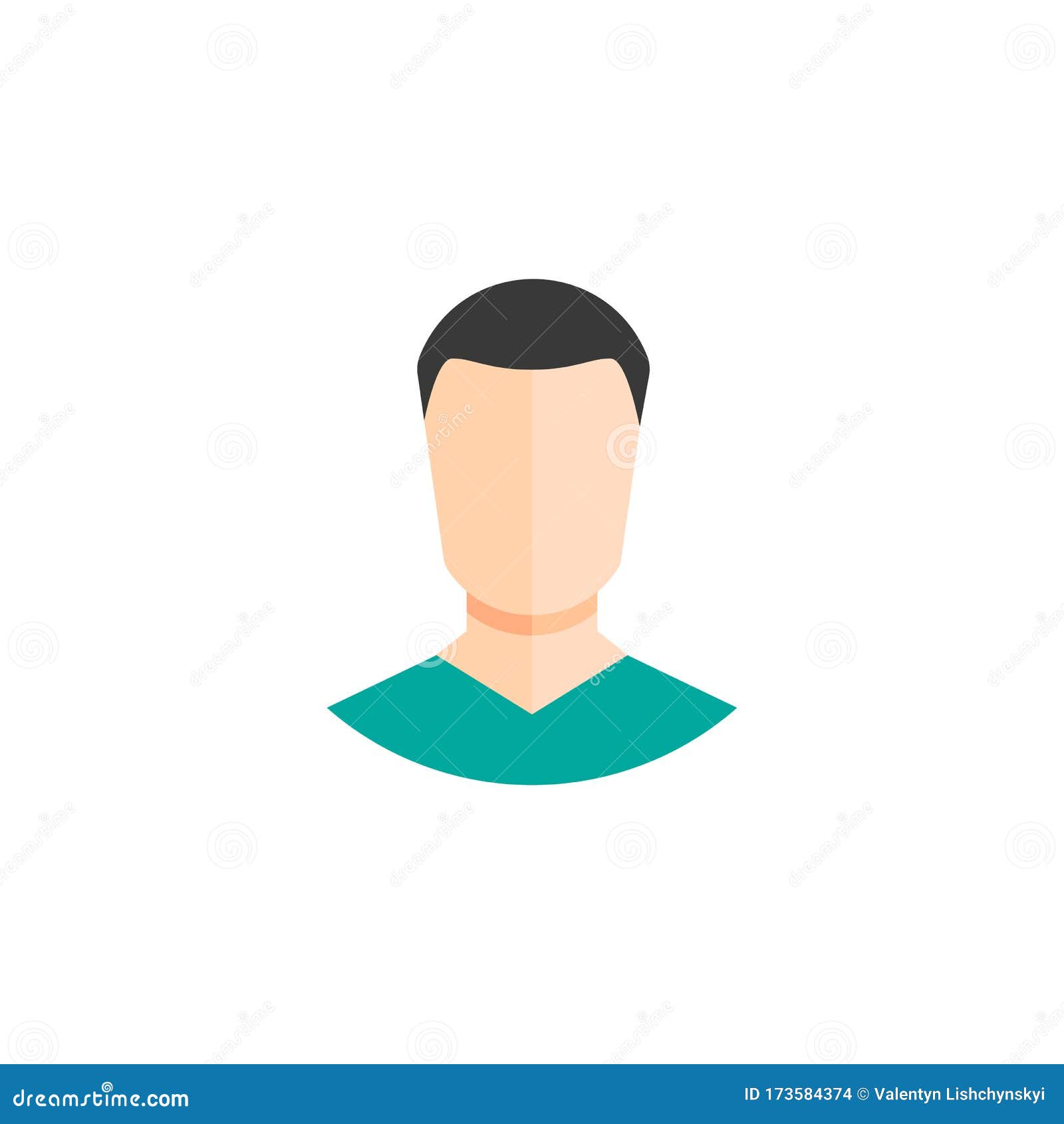 Man Icon on White Background. Vector Symbol Person Stock Illustration ...