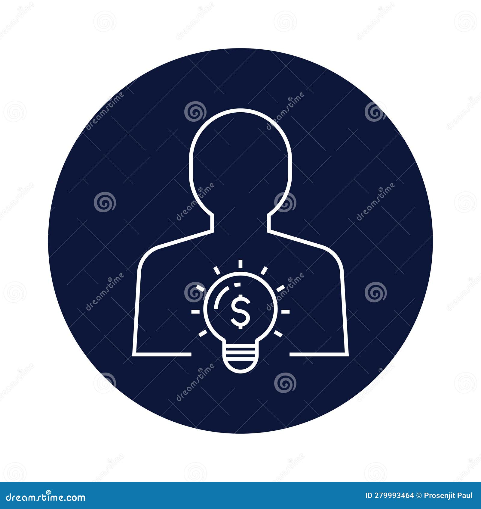 Man, Idea, Bulb, Light, Creative Idea Man Icon Stock Vector ...