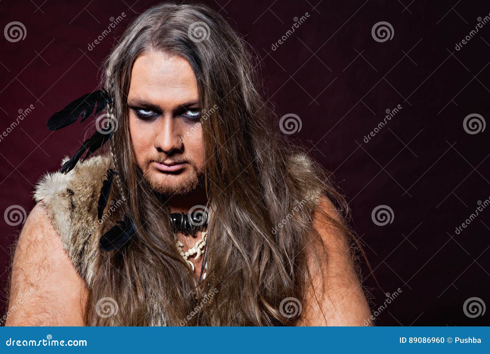 A Man in the Image of the Barbarian Stock Photo - Image of holding ...