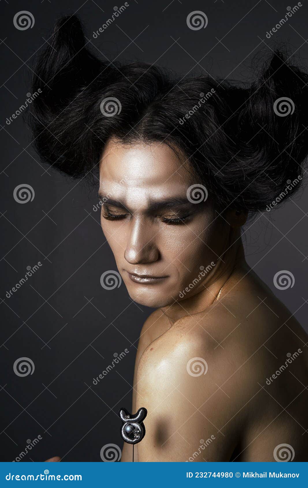 Taurus zodiac sign stock photo. Image of portrait, makeup - 232744980