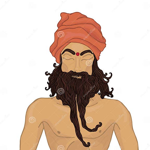 Man stock illustration. Illustration of enlightened, face - 46433639