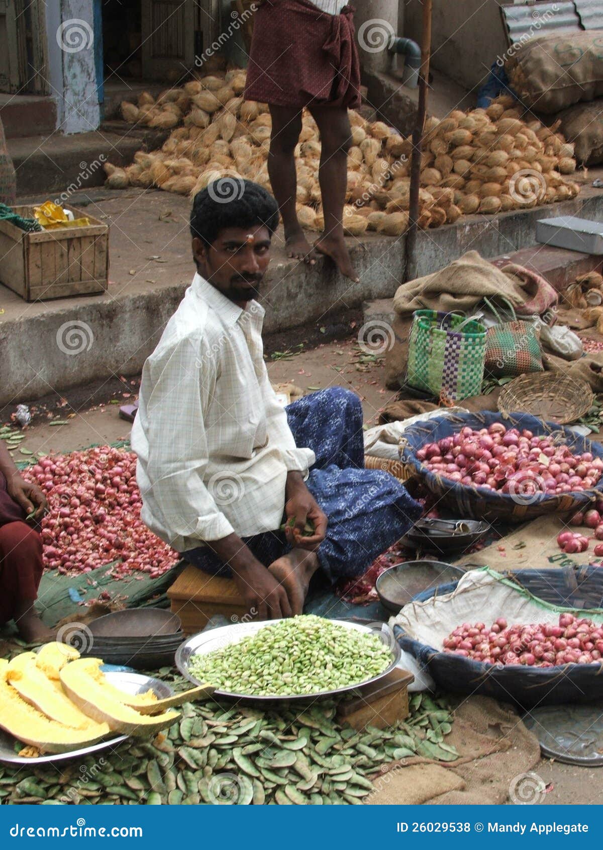 Man in Indian Street Market 2004 Editorial Stock Photo - Image of ...