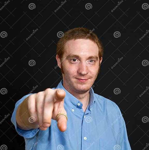 Man that Indicate Something Stock Photo - Image of smart, adult: 21189540