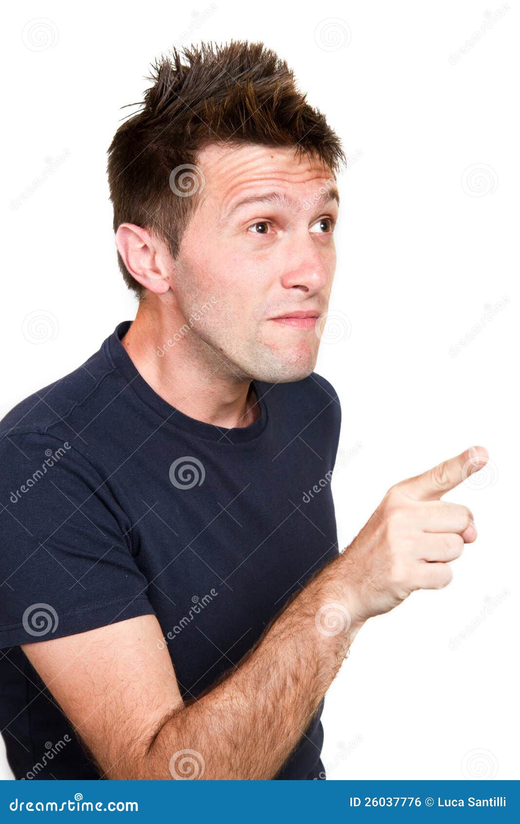 Man indicate something stock photo. Image of fear, earn - 26037776