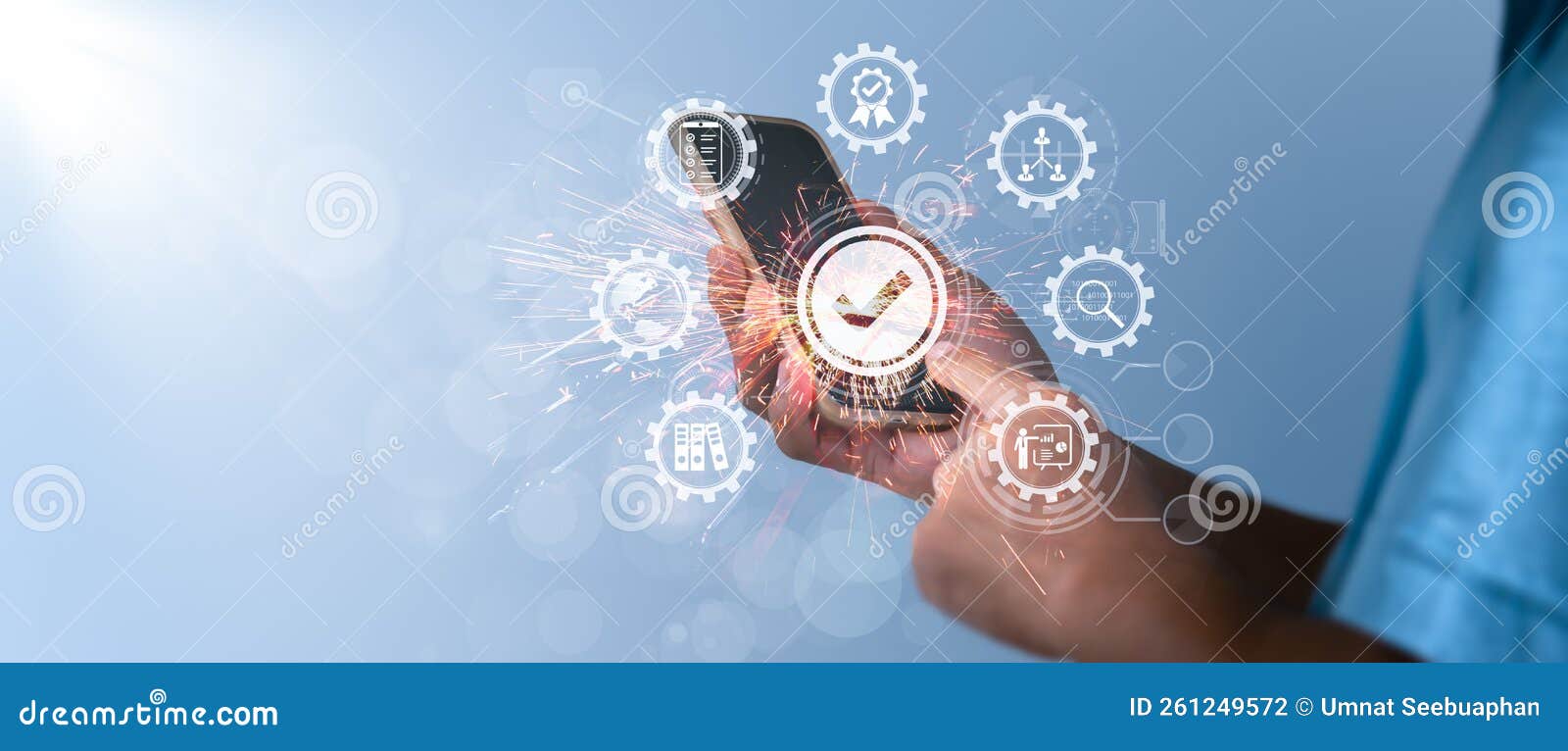 A Man Indicates the Concept of Manager Standardization and ...