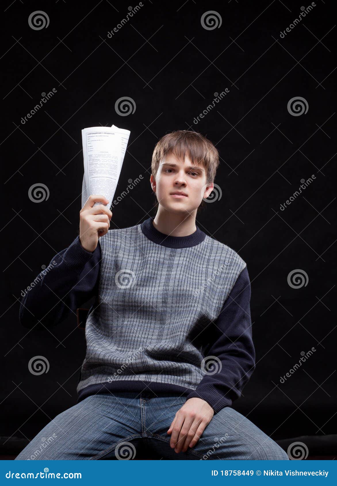 Man indignantly stock image. Image of young, businessman - 18758449