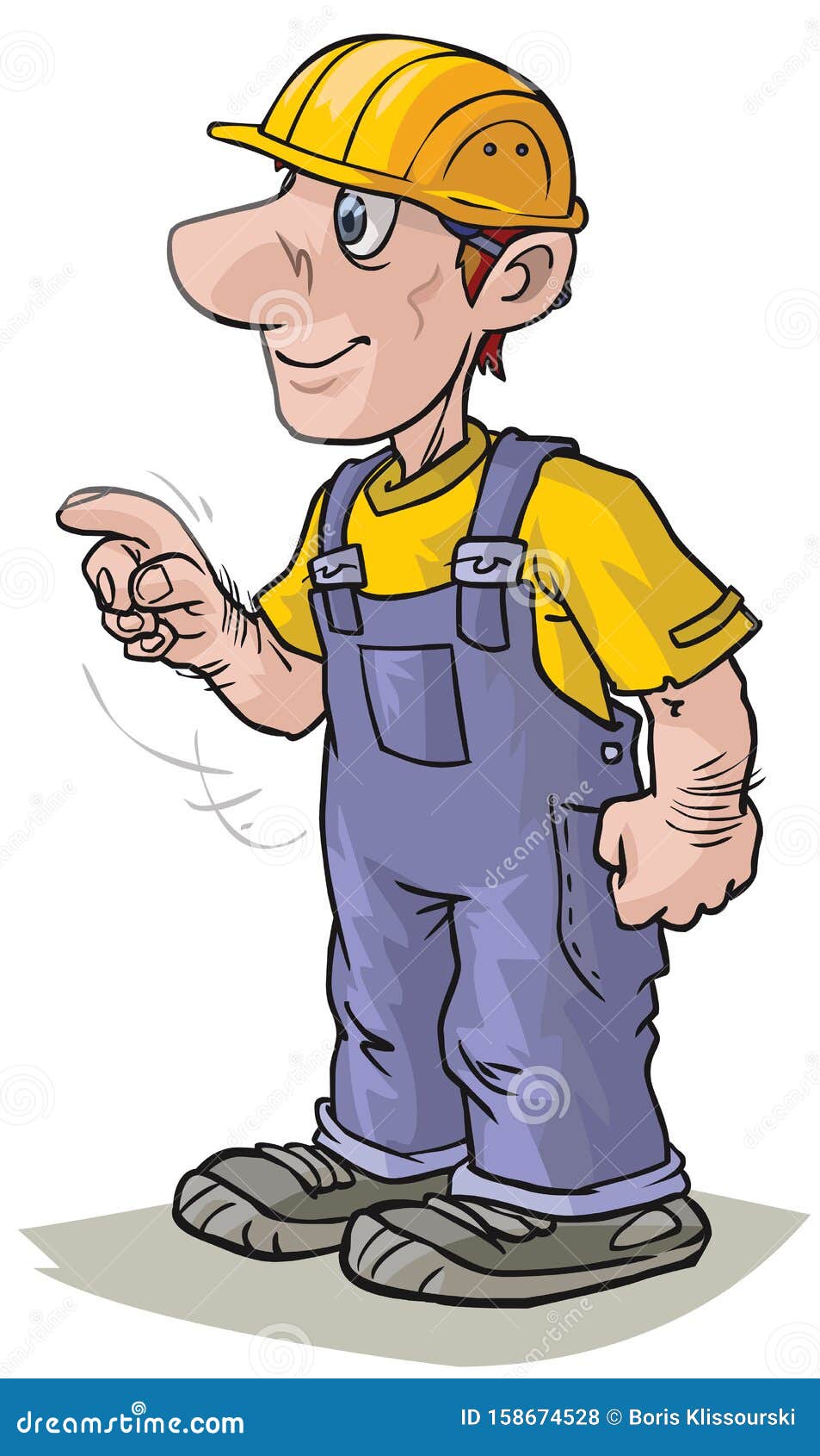 Man Industrial Worker Cartoon Character. Vector Image Stock Vector ...