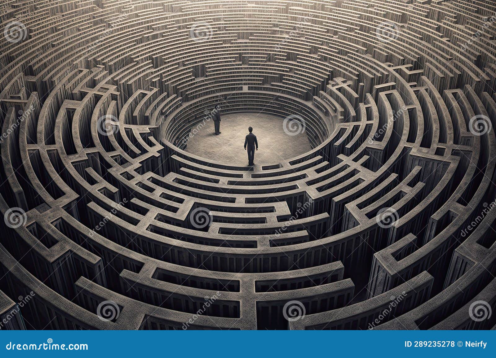 Man inside maze stock photo. Image of success, solution - 289235278