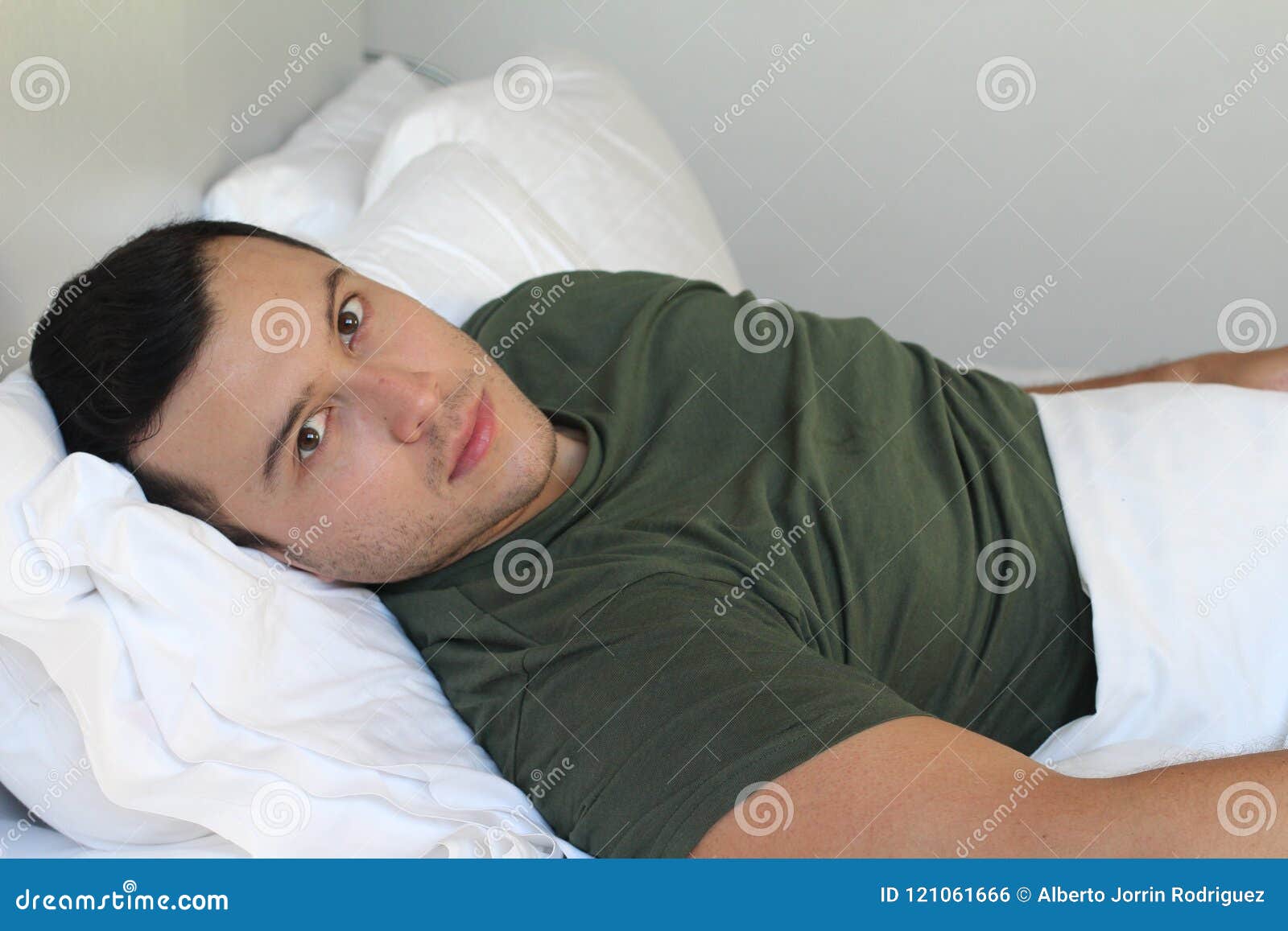Man with Insomnia Looking Crazy Stock Photo - Image of manic, fear ...