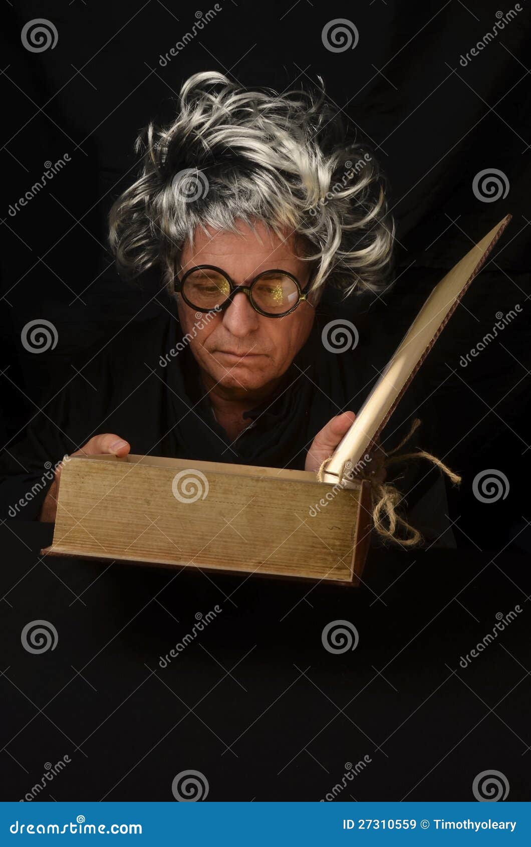 Man Inspecting an Ancient Box Stock Image - Image of learning, people ...
