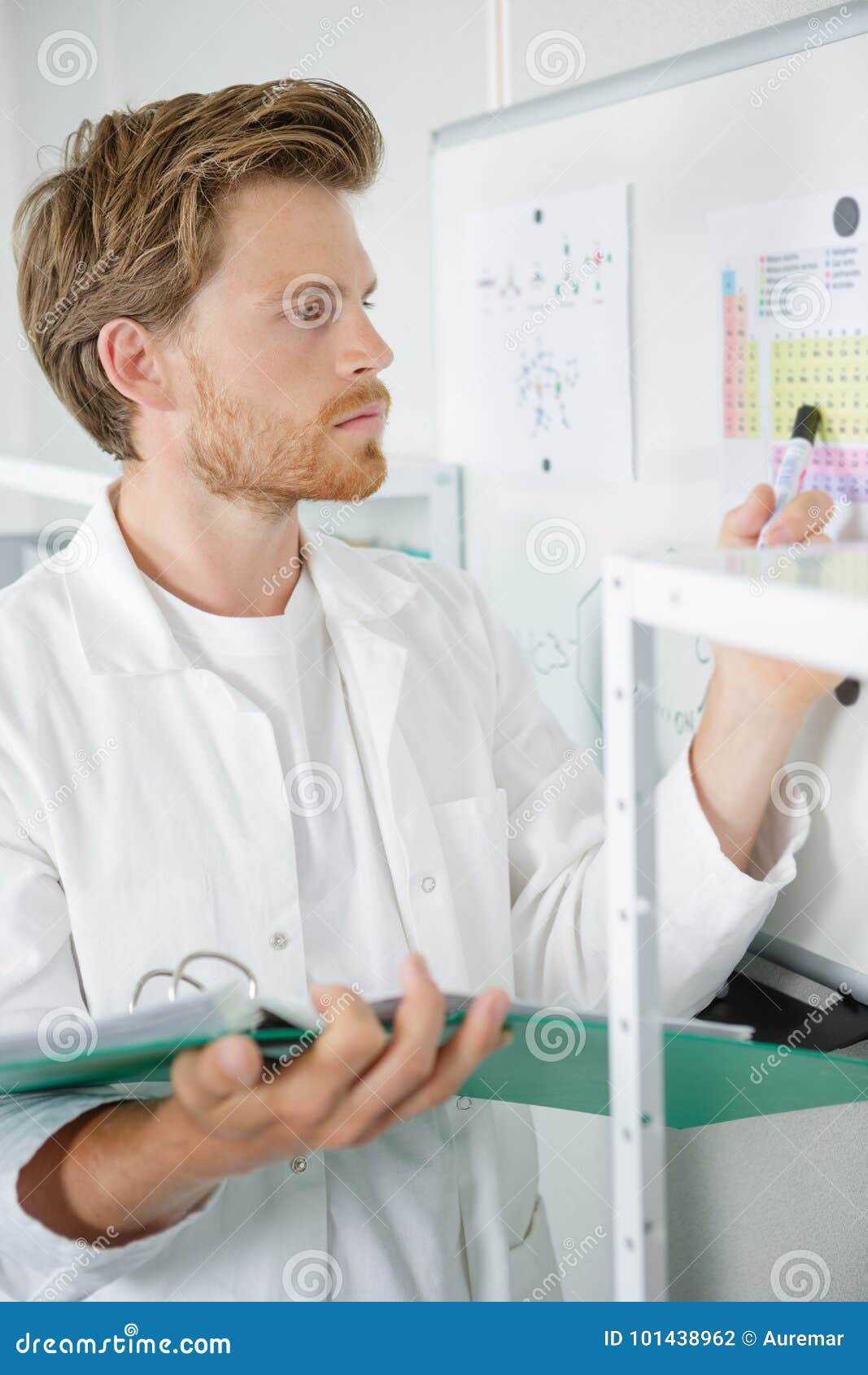 Man Inspecting Chemical in Tube Stock Photo - Image of chemical ...