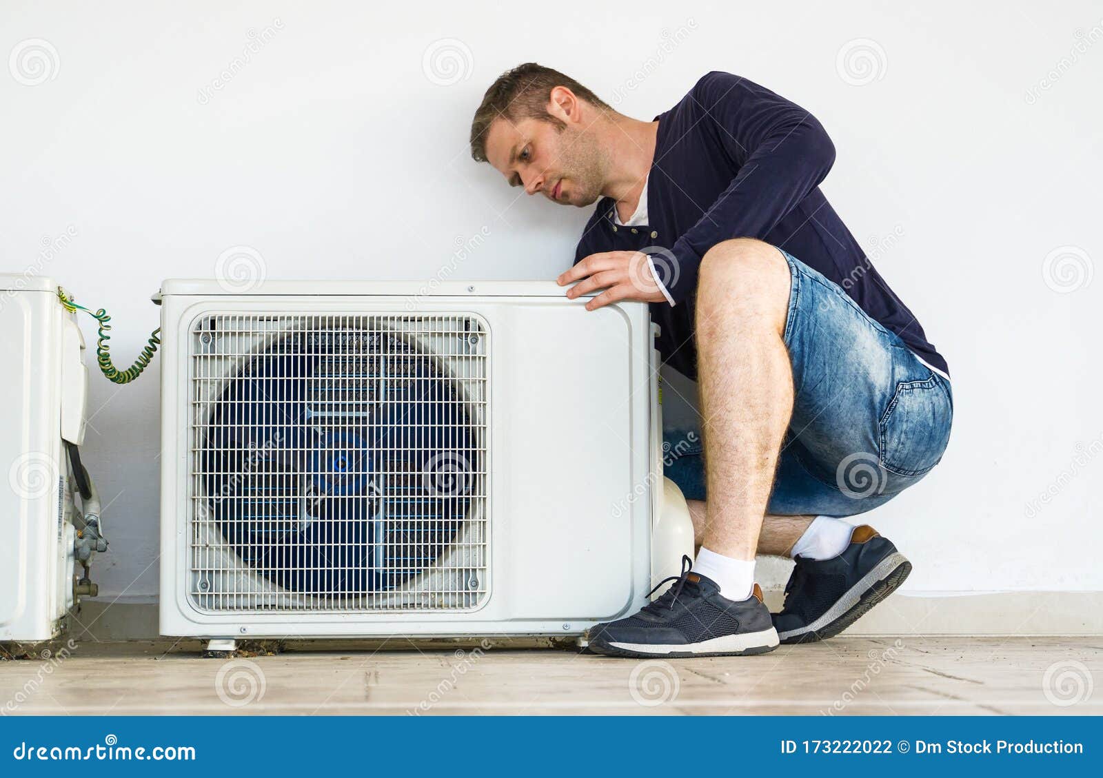 Installing Air Conditioning Unit Royalty-Free Stock Photography ...
