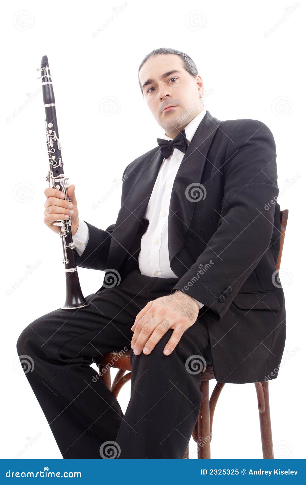 Man and instrument stock image. Image of classical, flautist - 2325325