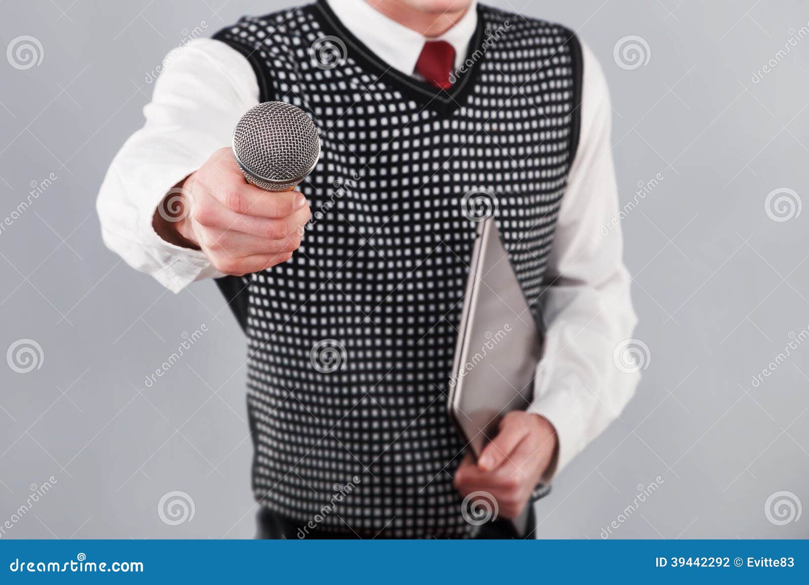 Man Interviews stock photo. Image of equipment, journalism - 39442292