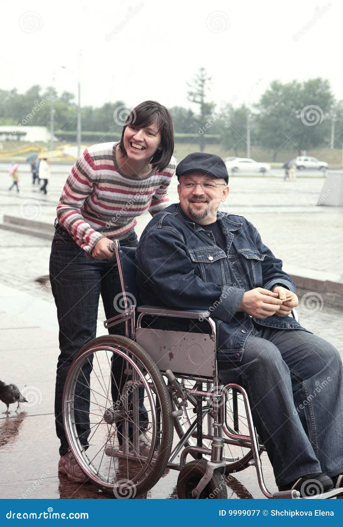 Man in an invalid carriage stock image. Image of handicapped - 9999077