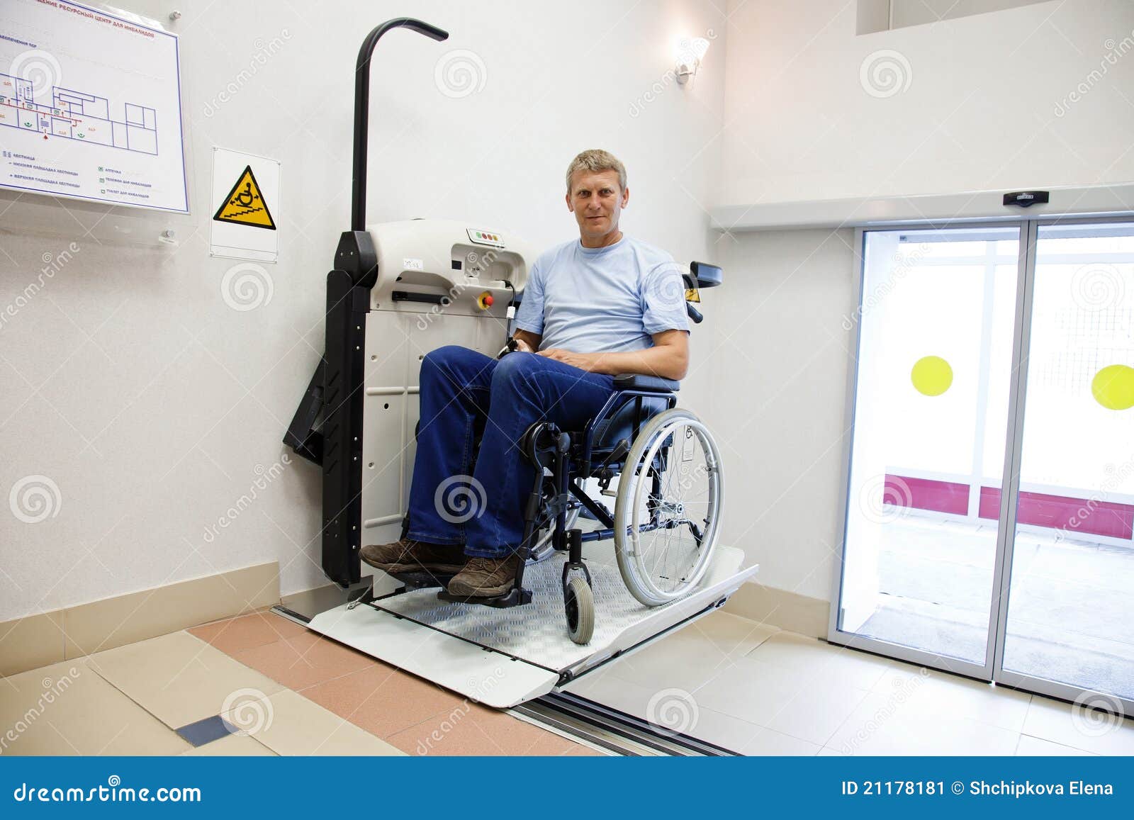 Man in an invalid chair stock image. Image of ladder - 21178181