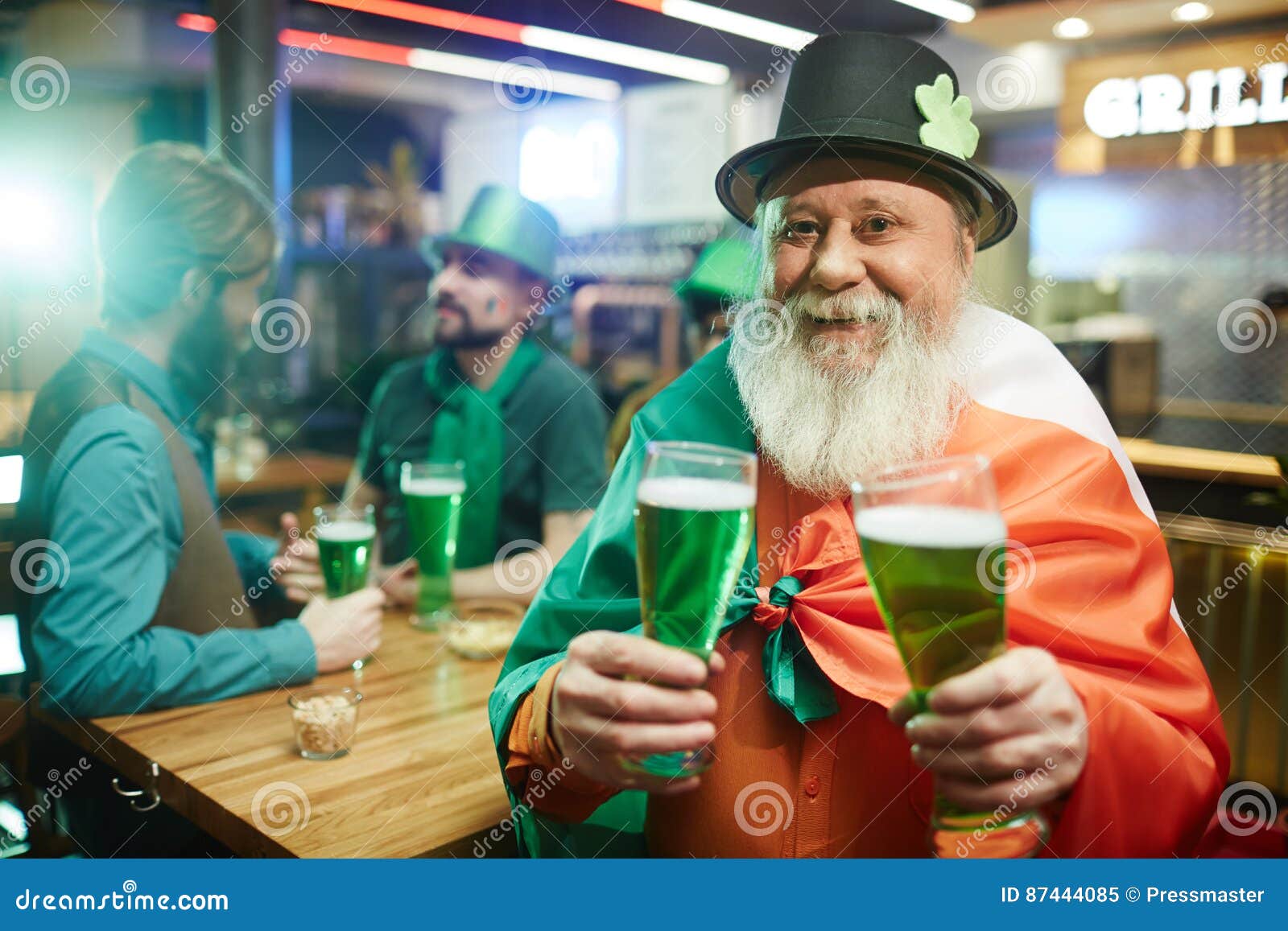 Man in Irish pub stock image. Image of irish, gathering - 87444085