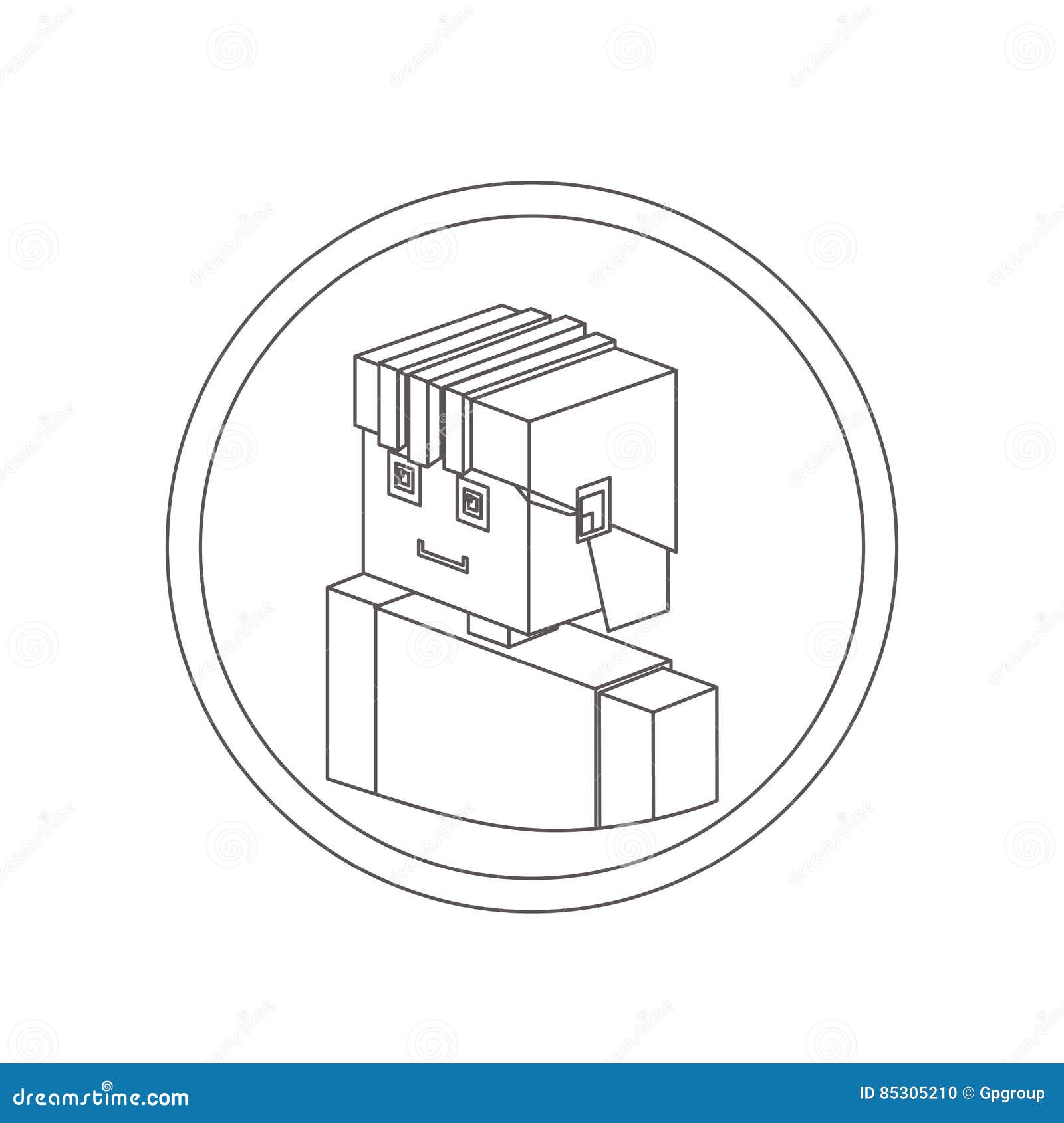 Man isometric avatar stock illustration. Illustration of black - 85305210