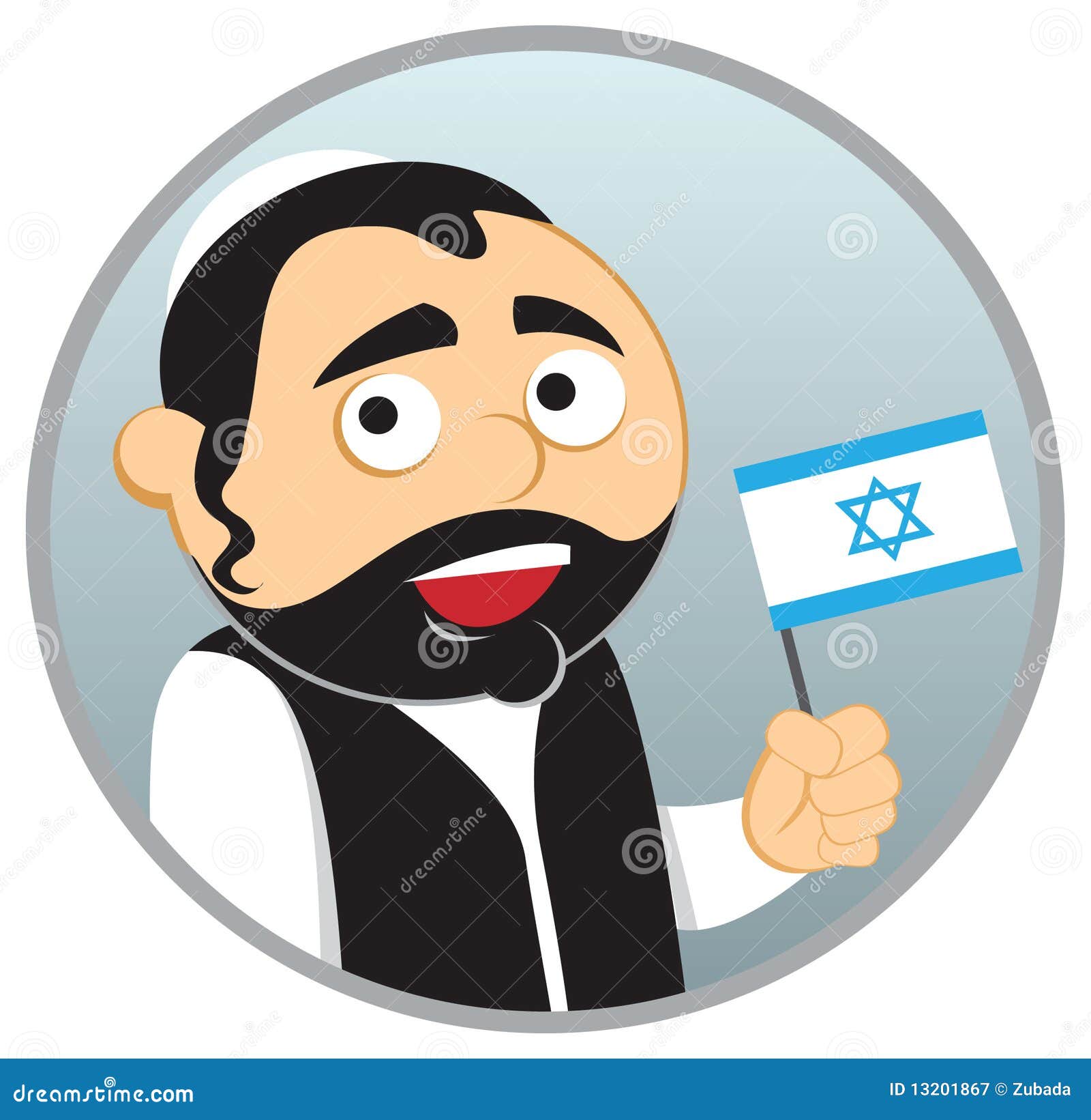 Man from Israel stock illustration. Illustration of national - 13201867