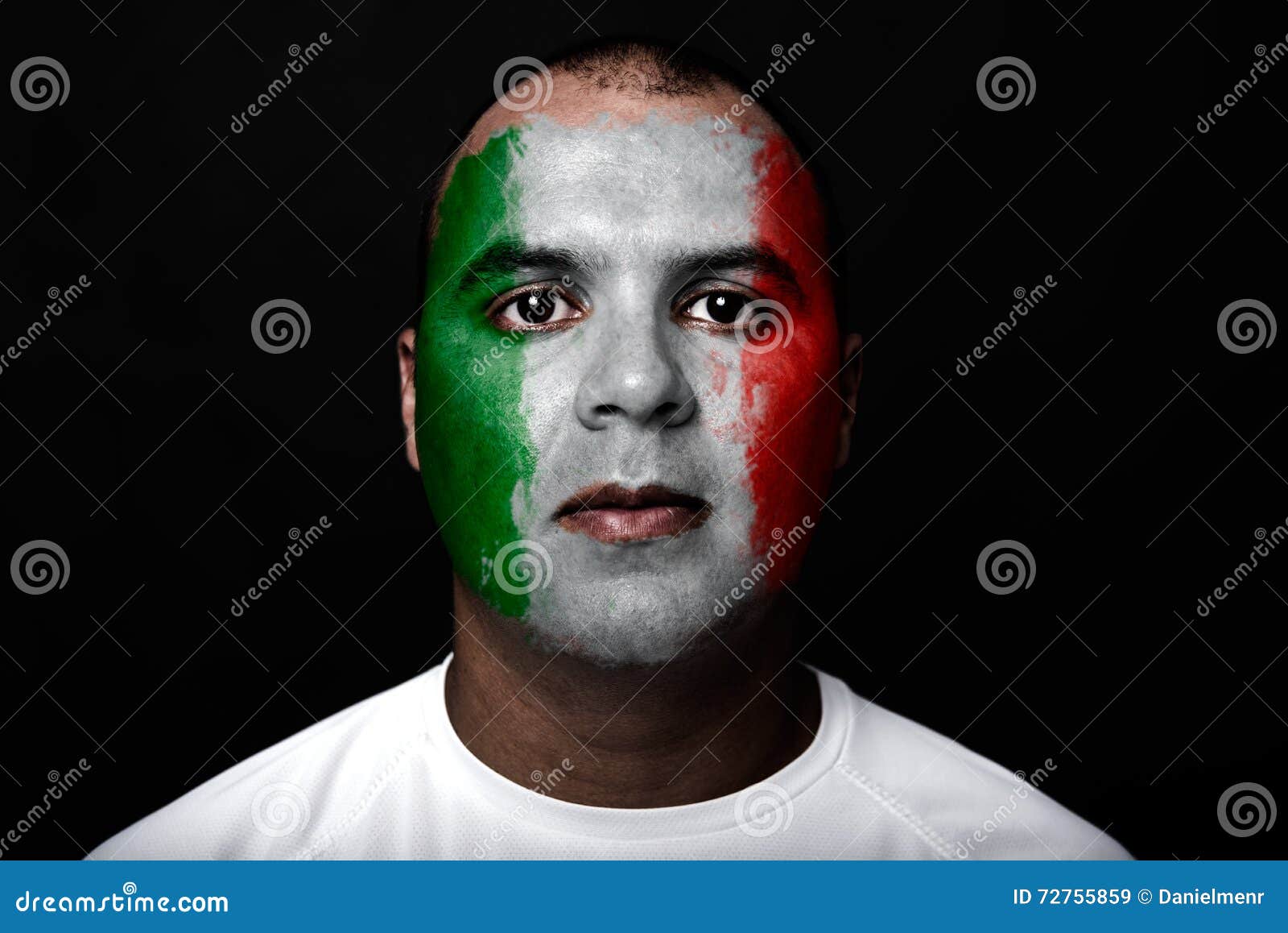 Man with Italy flag stock image. Image of eurocopa, person - 72755859