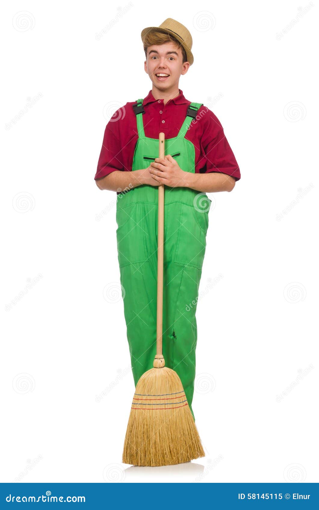 Man janitor stock image. Image of lifestyle, industry - 58145115