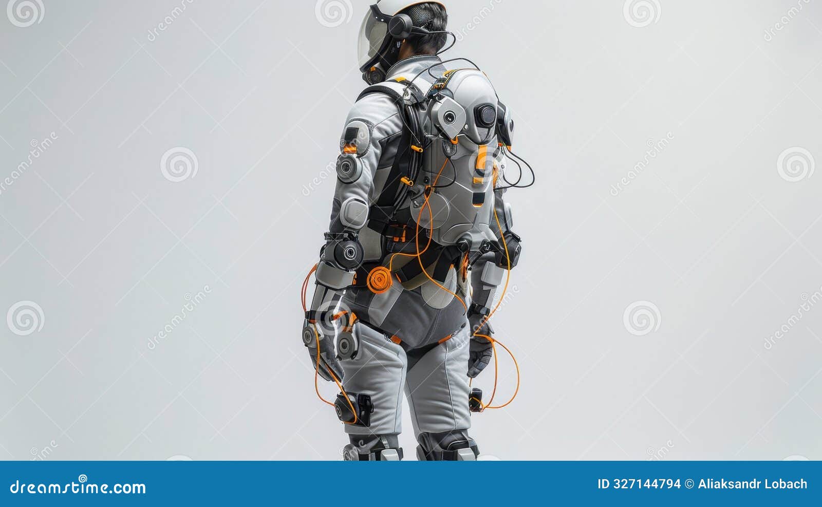 A Man in a Jet Suit. a Man in a Tactical Space Suit Stock Photo - Image ...