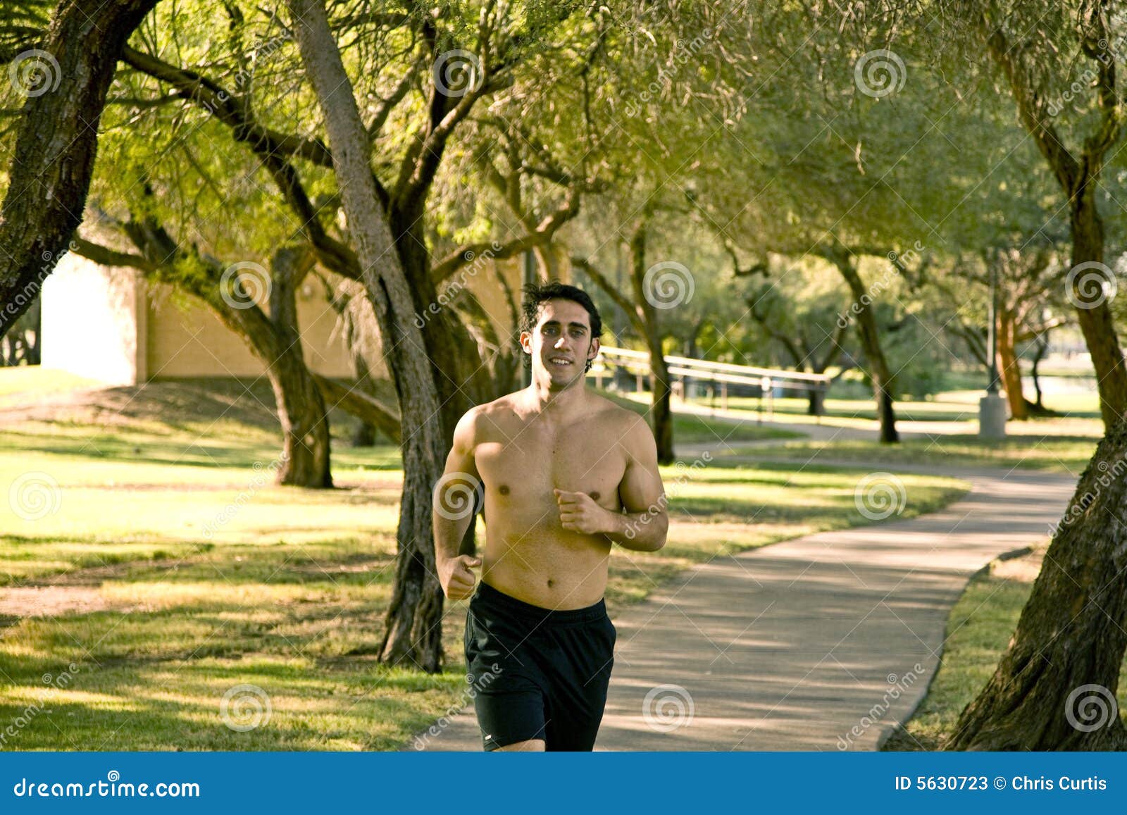 Man jogging stock image. Image of athletic, male, casual - 5630723