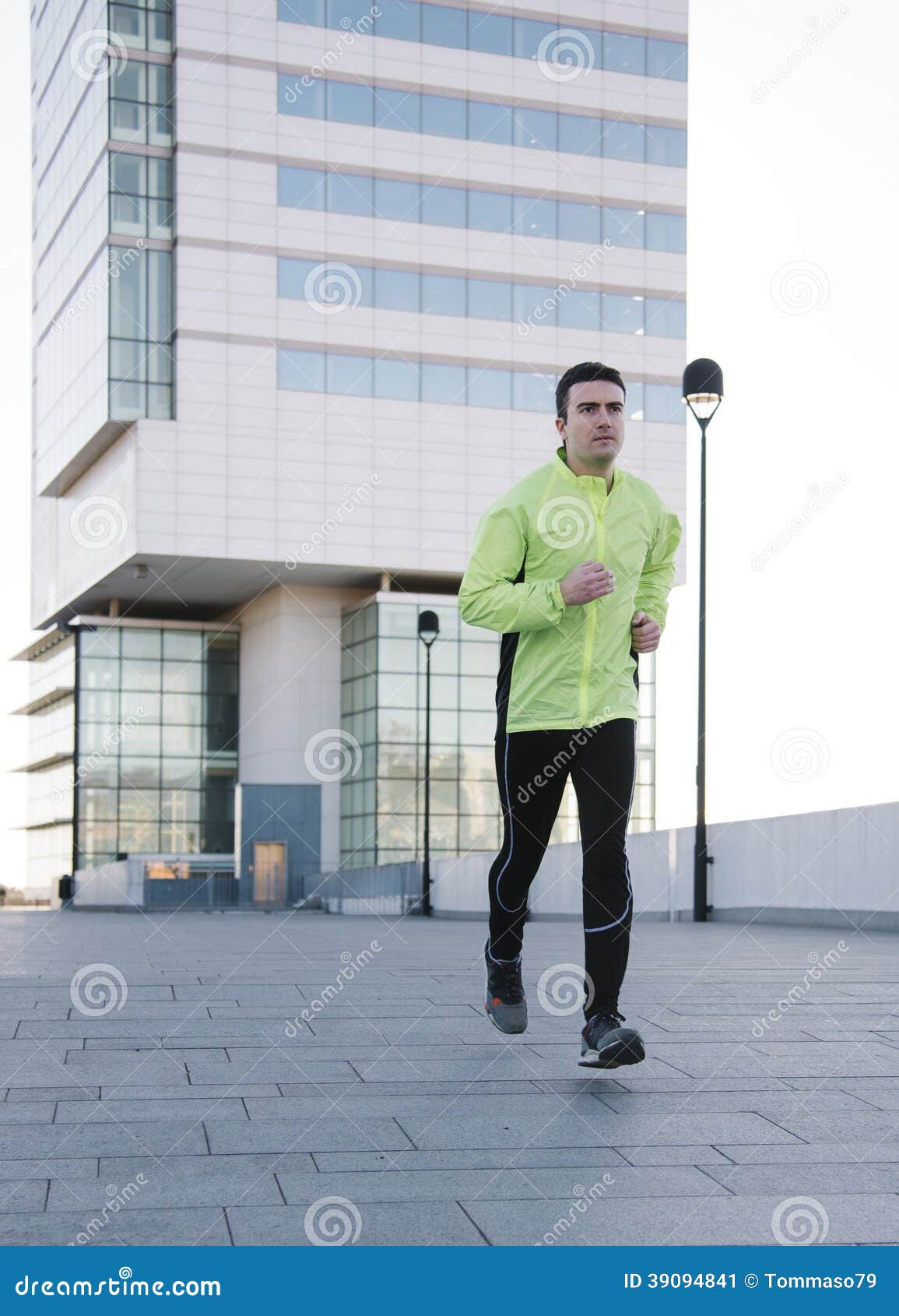 Man jogging outdoor city stock image. Image of jogging - 39094841