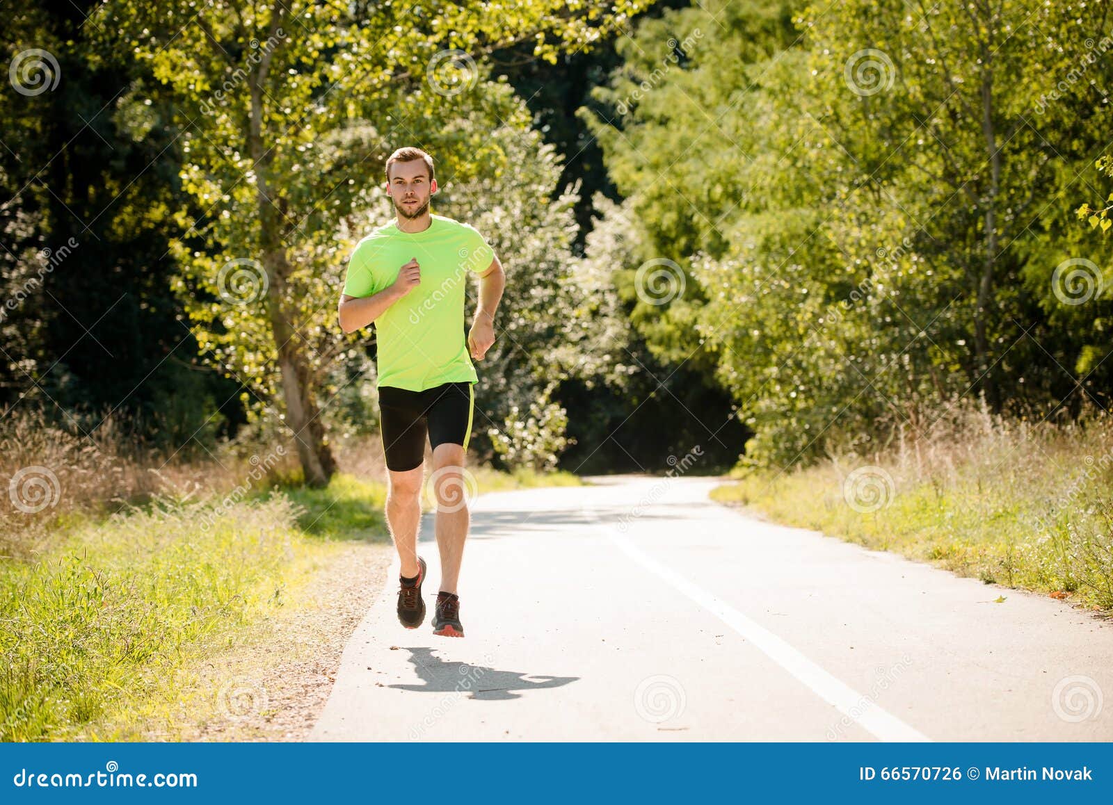 Man jogging in park stock photo. Image of athlete, authentic - 66570726