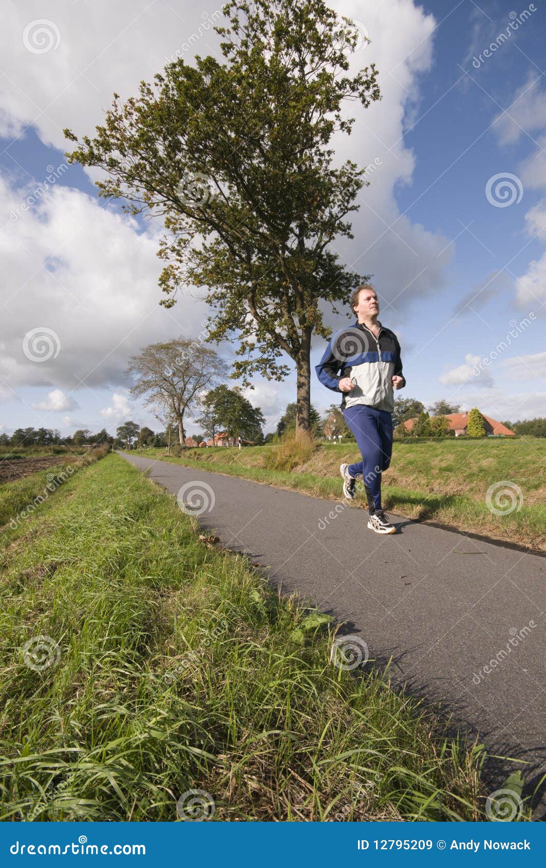 Man jogging on path stock image. Image of running, exercise - 12795209