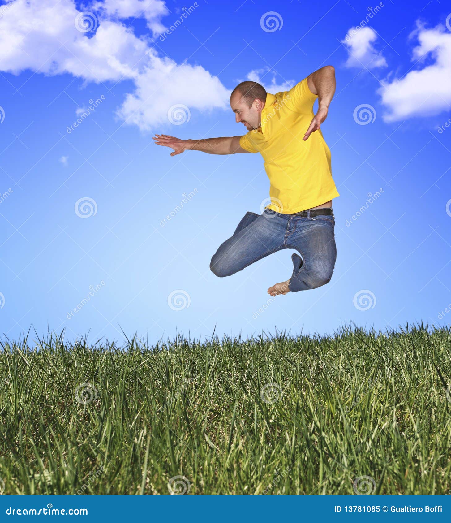 Man jump stock image. Image of young, sport, nature, casual - 13781085