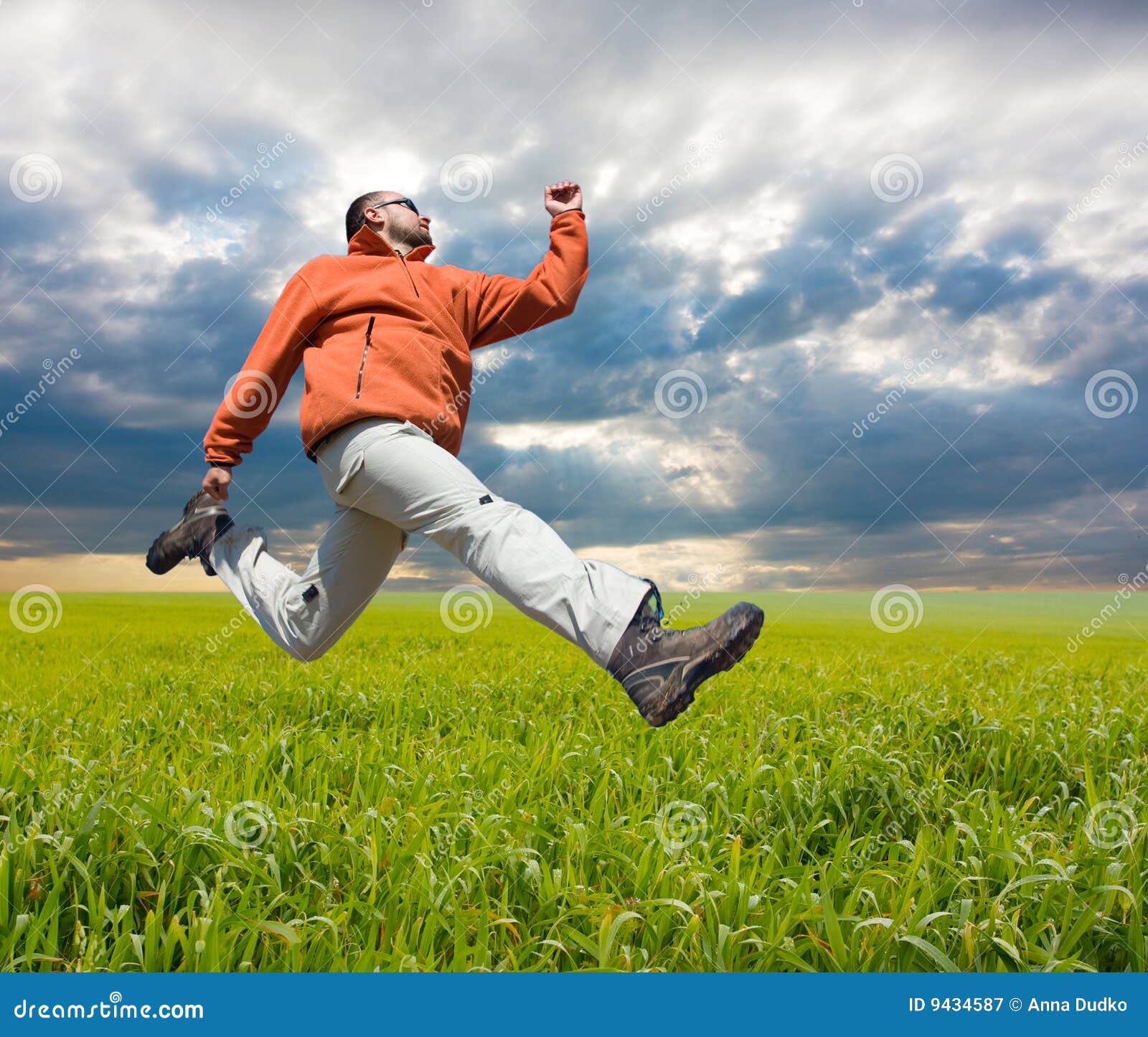 Man jump stock image. Image of color, natural, cheerful - 9434587