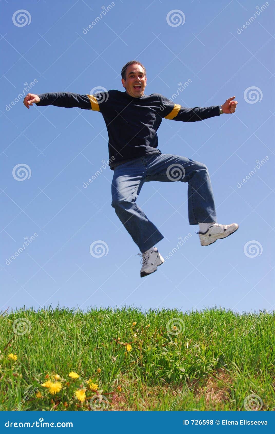Man jump happy stock photo. Image of business, background - 726598