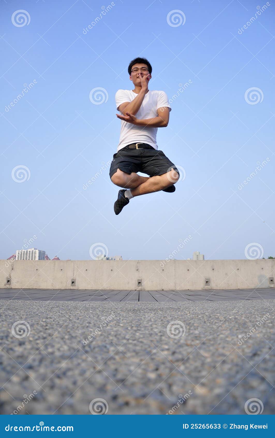 A man jumped up stock image. Image of strong, passion - 25265633