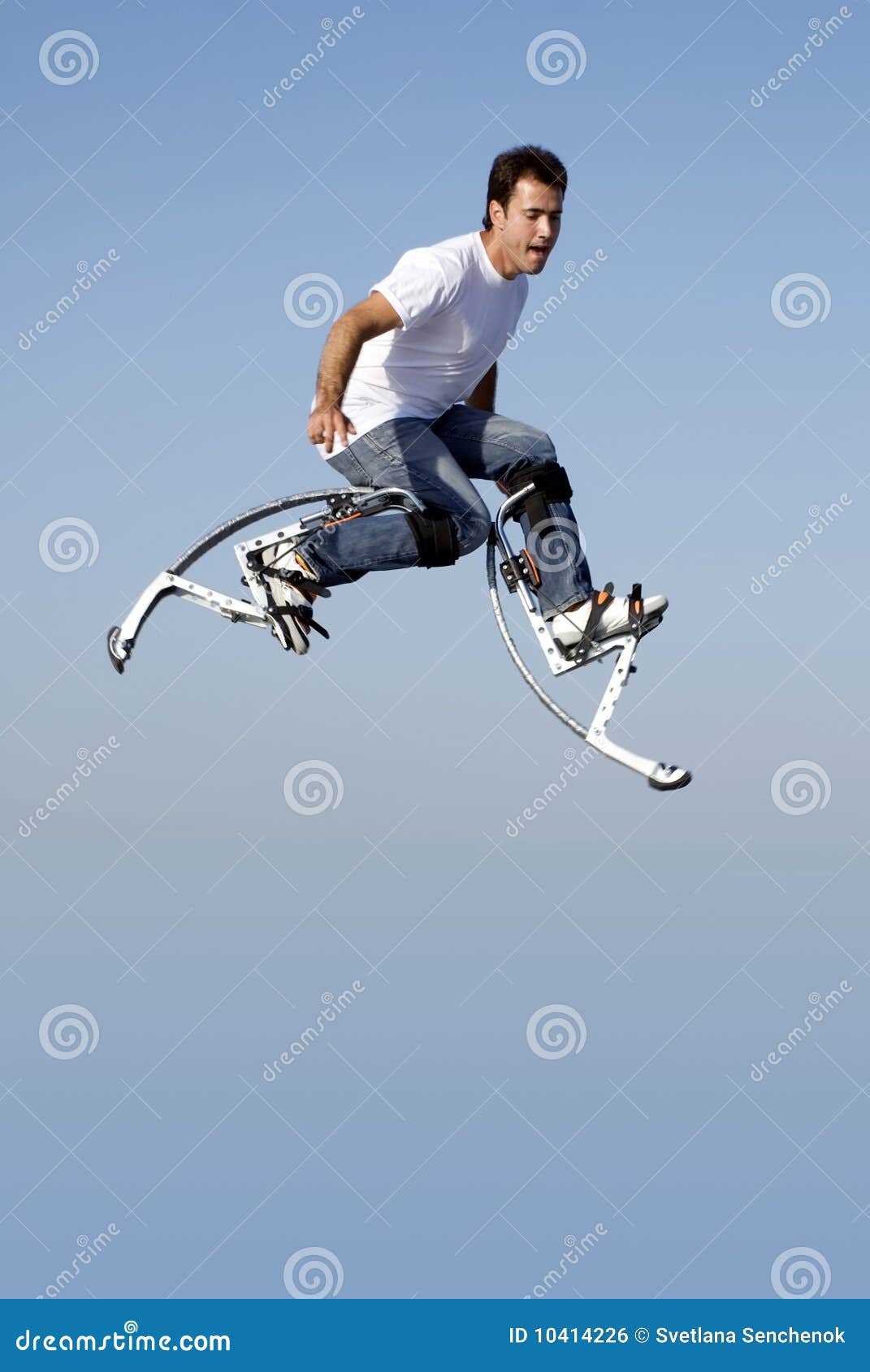 Man jumping stock photo. Image of exercise, life, jump - 10414226