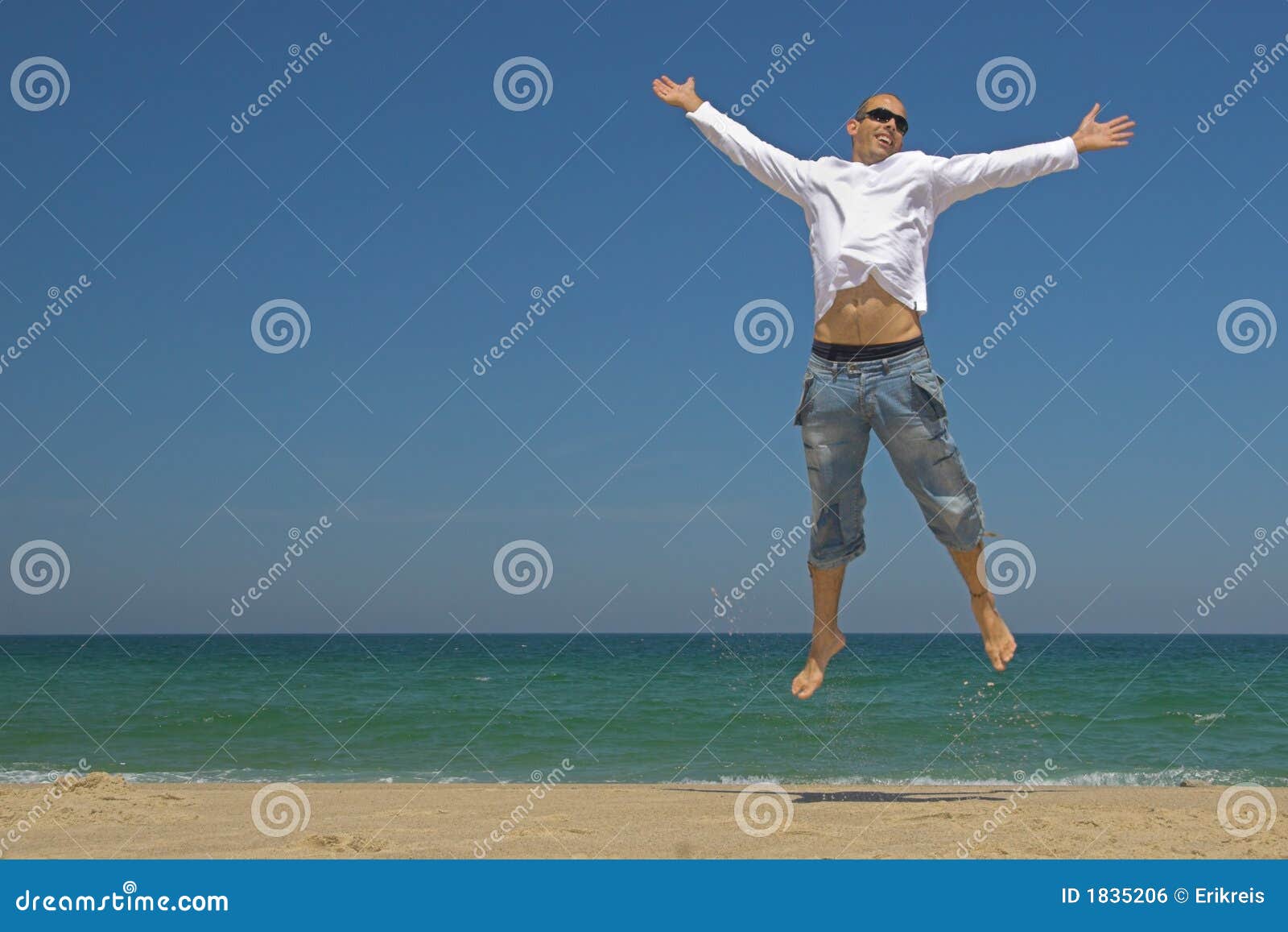 Man jumping stock photo. Image of flexibility, active - 1835206