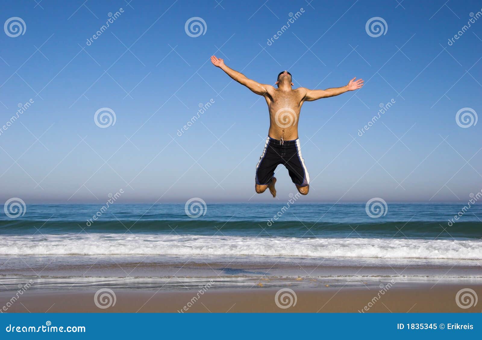 Man jumping stock image. Image of fitness, high, male - 1835345