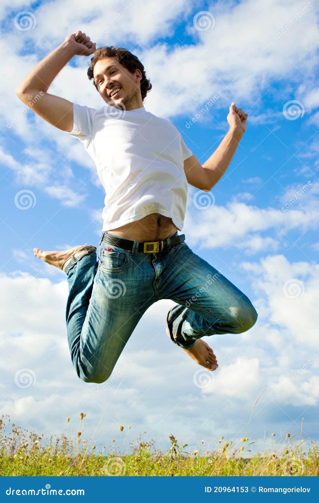 Man jumping stock image. Image of freedom, motion, copy - 20964153