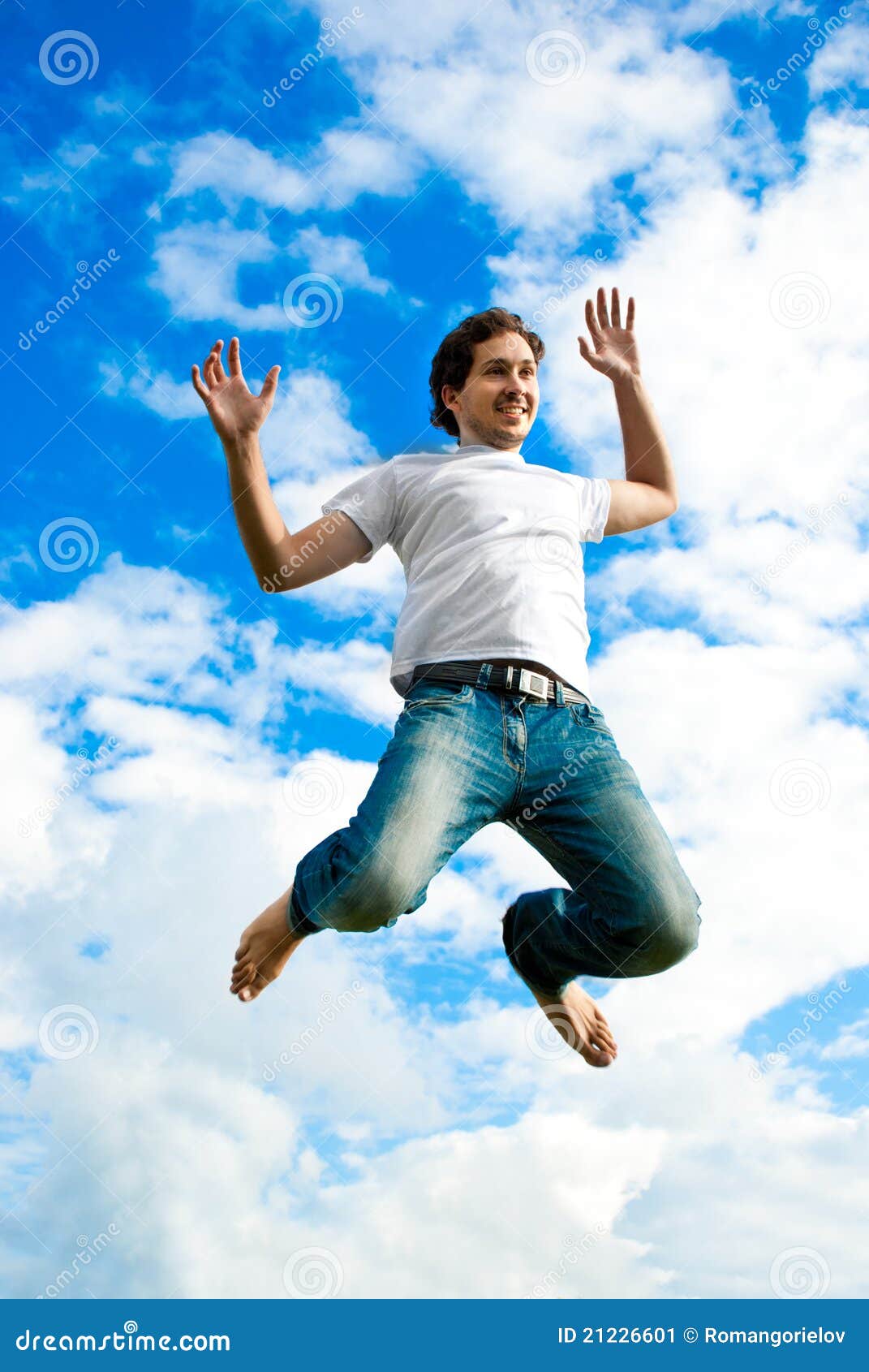 Man jumping stock image. Image of action, nature, outdoor - 21226601