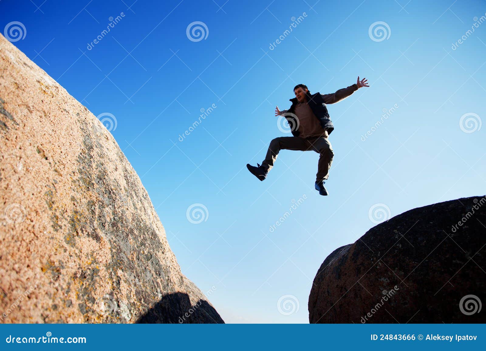 Man jumping stock photo. Image of happiness, nature, action - 24843666