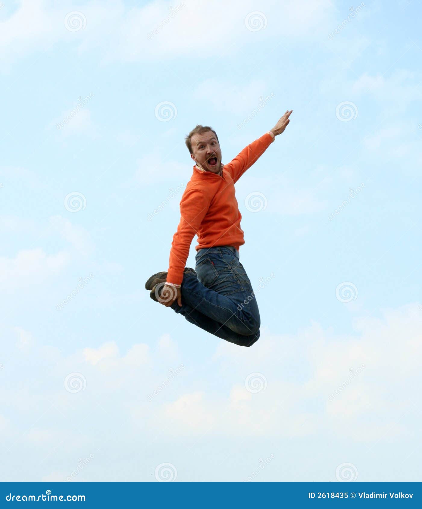 Man jumping stock image. Image of expressing, outdoors - 2618435
