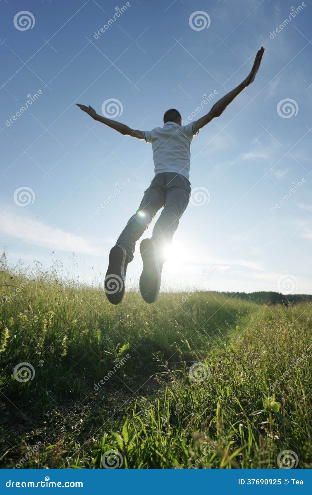 Man jumping stock image. Image of beauty, lifestyle, leisure - 37690925