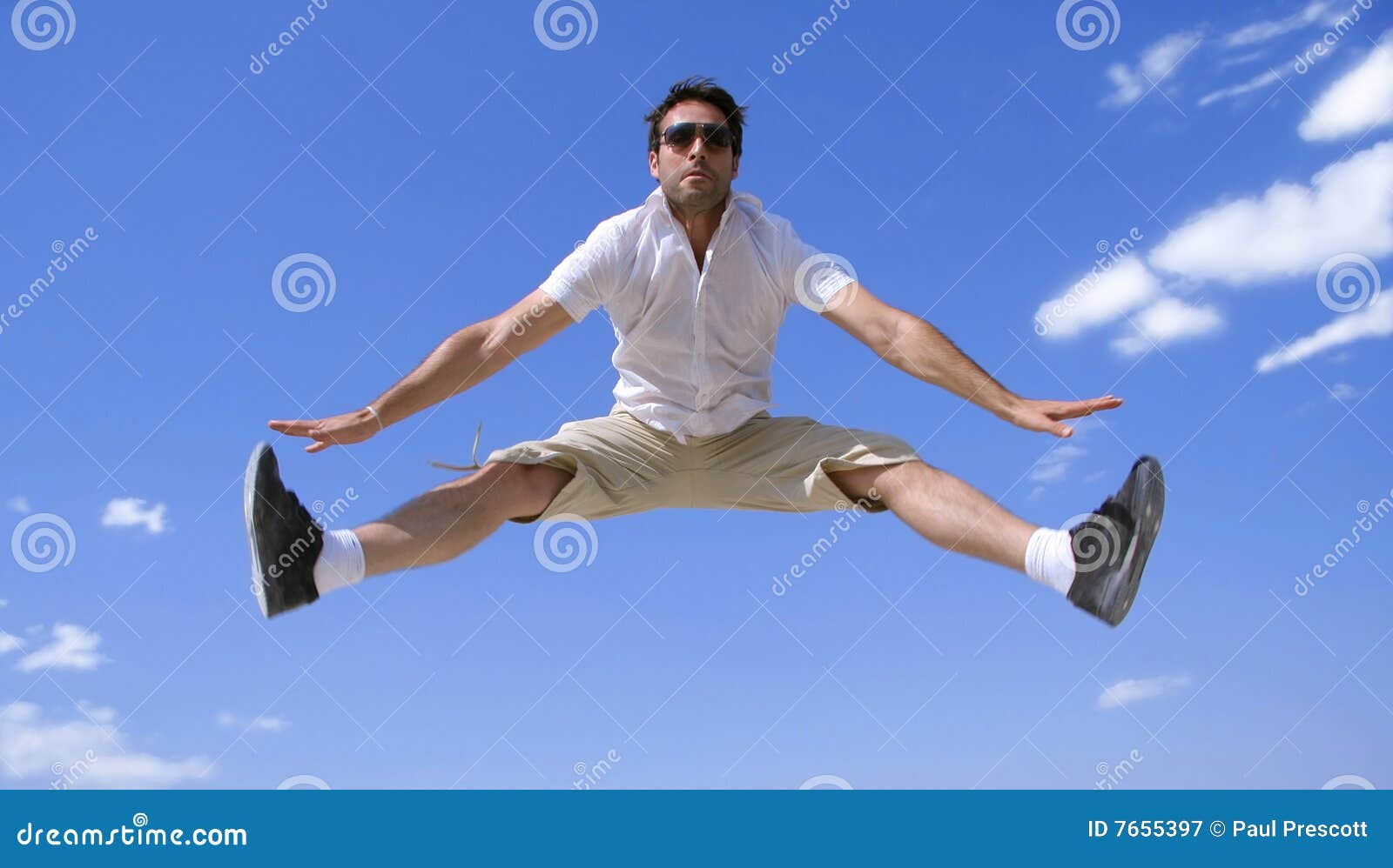 Man jumping stock image. Image of physical, power, freedom - 7655397