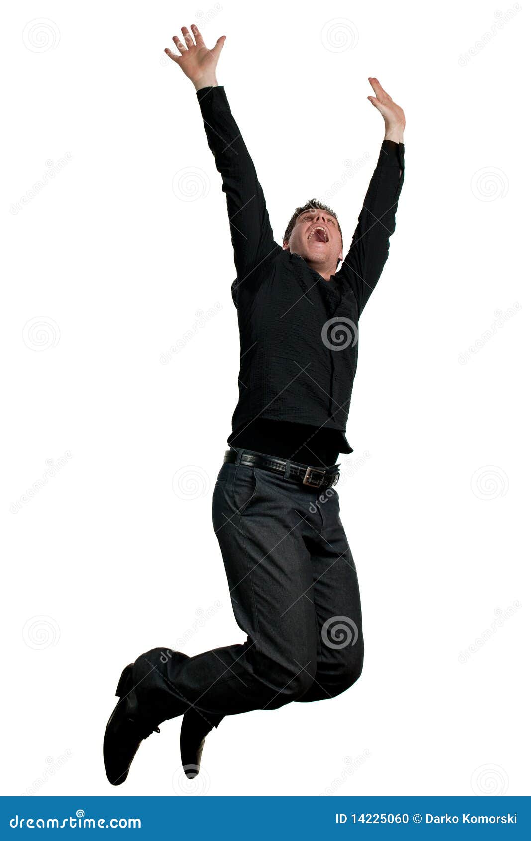 Man Jumping In The Air Stock Photo - Image: 14225060
