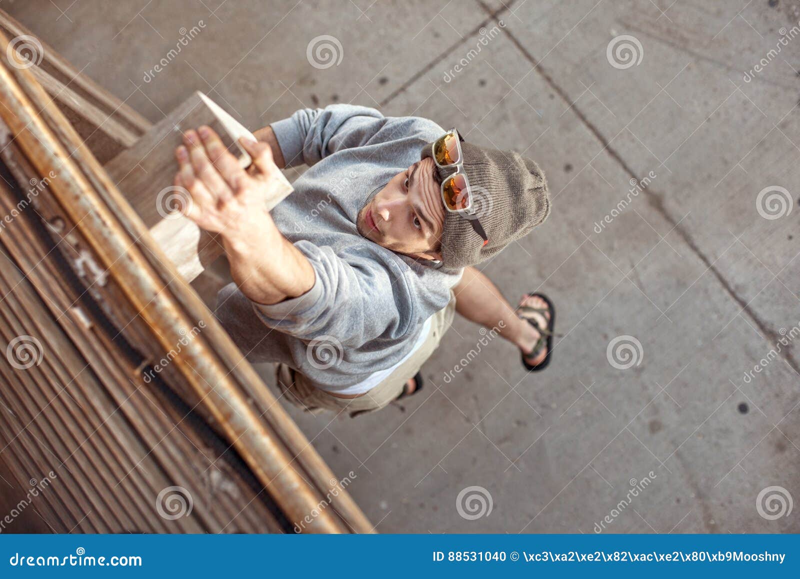 Man jumping and climbing stock photo. Image of overcome - 88531040